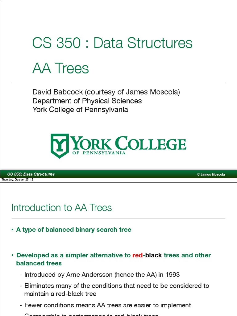 AA Trees PDF | PDF | Computer Data | Algorithms And Data Structures