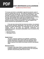 Single Seed Descent Method | PDF | Plant Breeding | Dominance (Genetics)