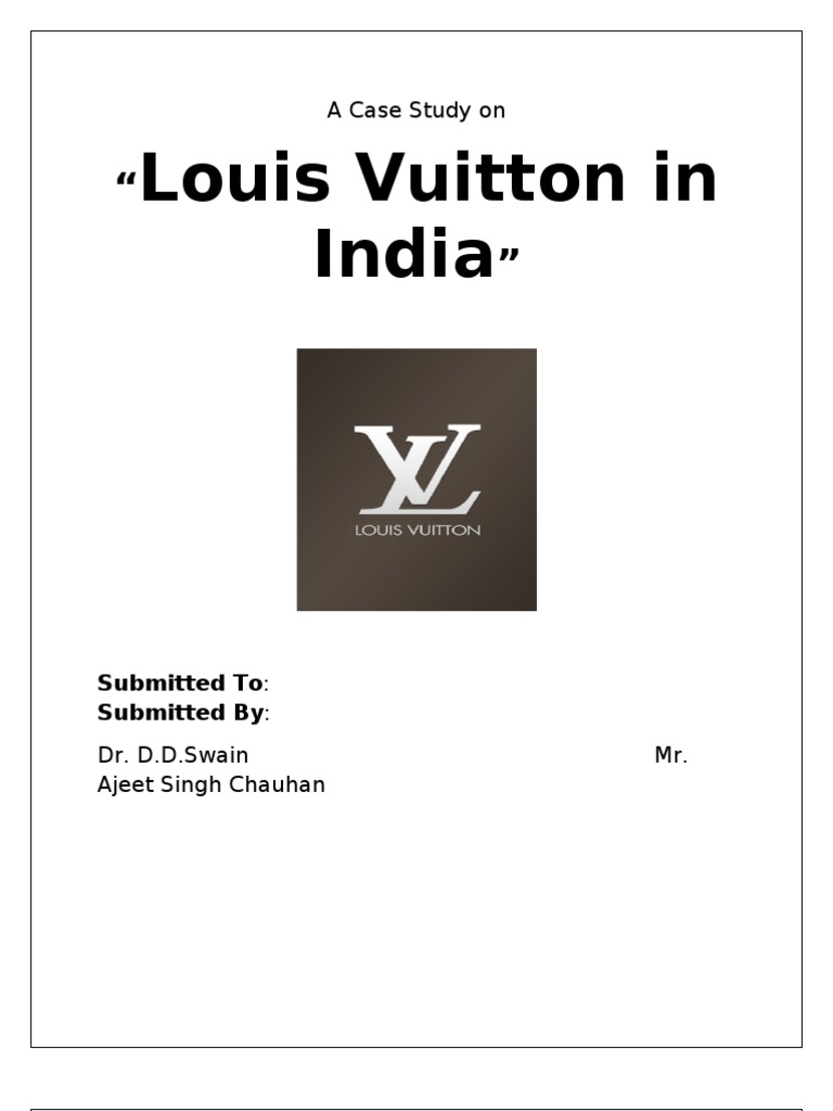 Louis Vuitton's Market Strategy in India | PDF | Finance & Money Management