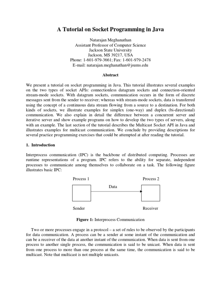 Java Socket Programming Manual | PDF | Network Socket | Port (Computer ... Java Socket Programming Manual | PDF | Network Socket | Port (Computer ...