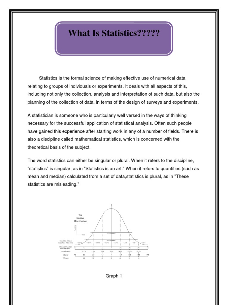 What Is Statistics Intro | PDF | Statistical Significance | Experiment