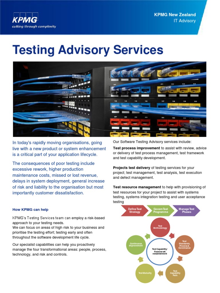 KPMG Testing Advisory Services | Software Development Process | Product ...
