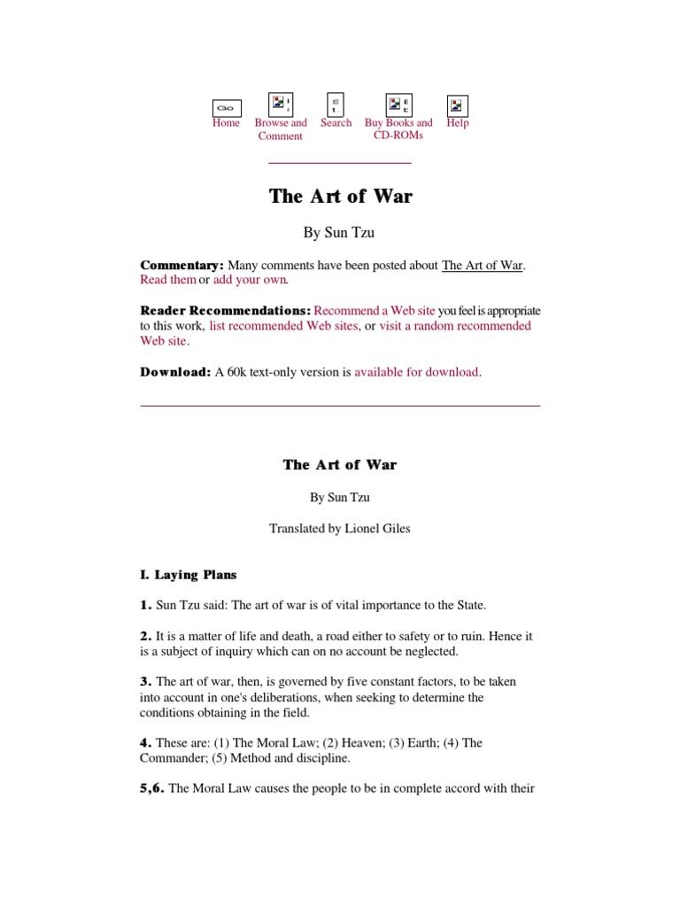 The Art of War | PDF | Siege | The Art Of War