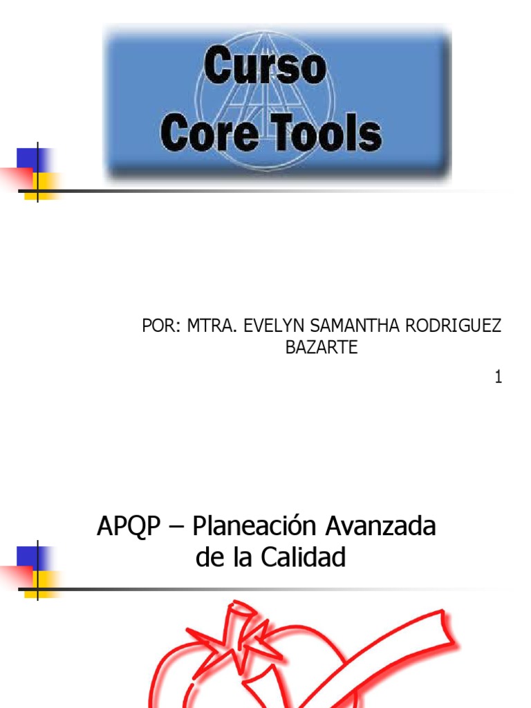 Core Tools Sesion 1 | Calidad (comercial) | Planificación