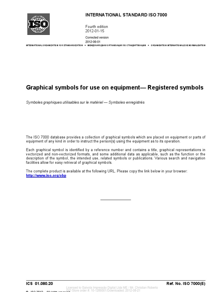 ISO 7000 2012 (E) - Character PDF Document PDF | PDF