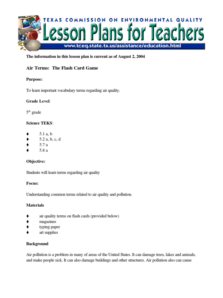 Air Flashcard Game | PDF