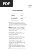 Supreme Mathematics | PDF | Wisdom | Knowledge