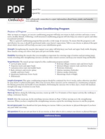 Spine Conditioning Program - OrthoInfo - AAOS | PDF | Anatomical Terms ...