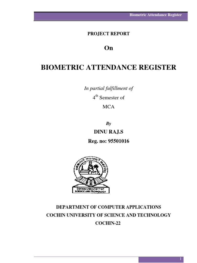 Biometric Attendance Register Report | PDF | Linux | Windows 7