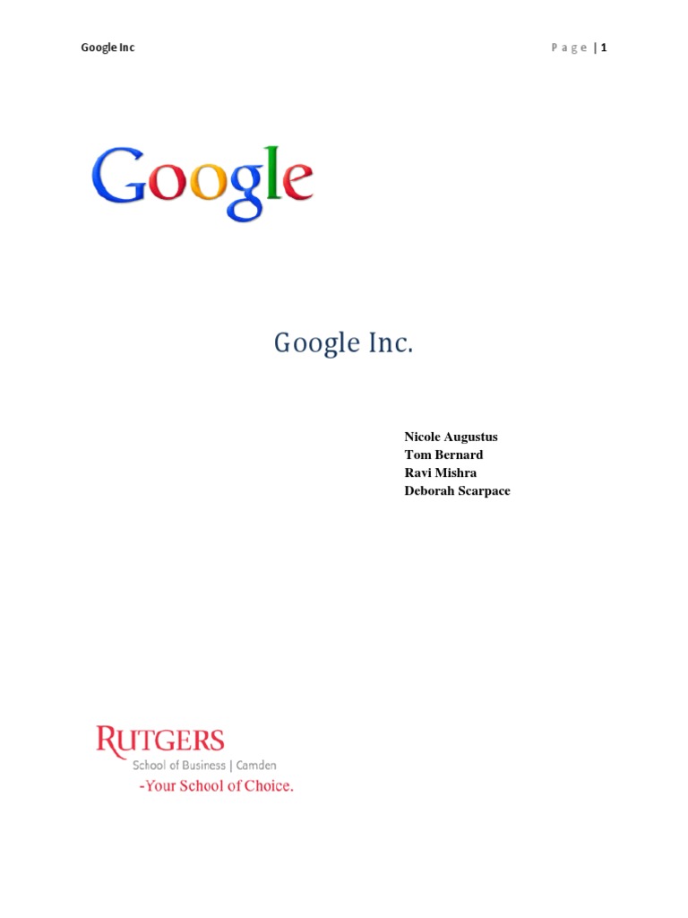 Google Paper For Final 01102013-Final | PDF | Aol | Google