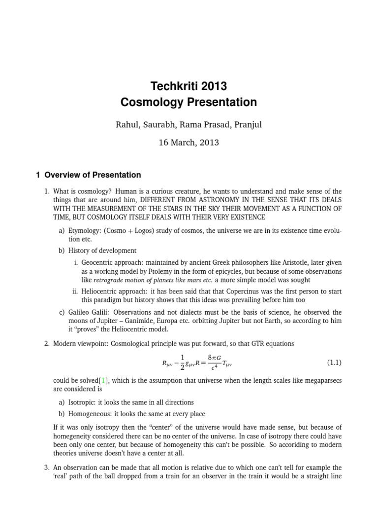 Techkriti 2013 | PDF | Universe | Astronomy