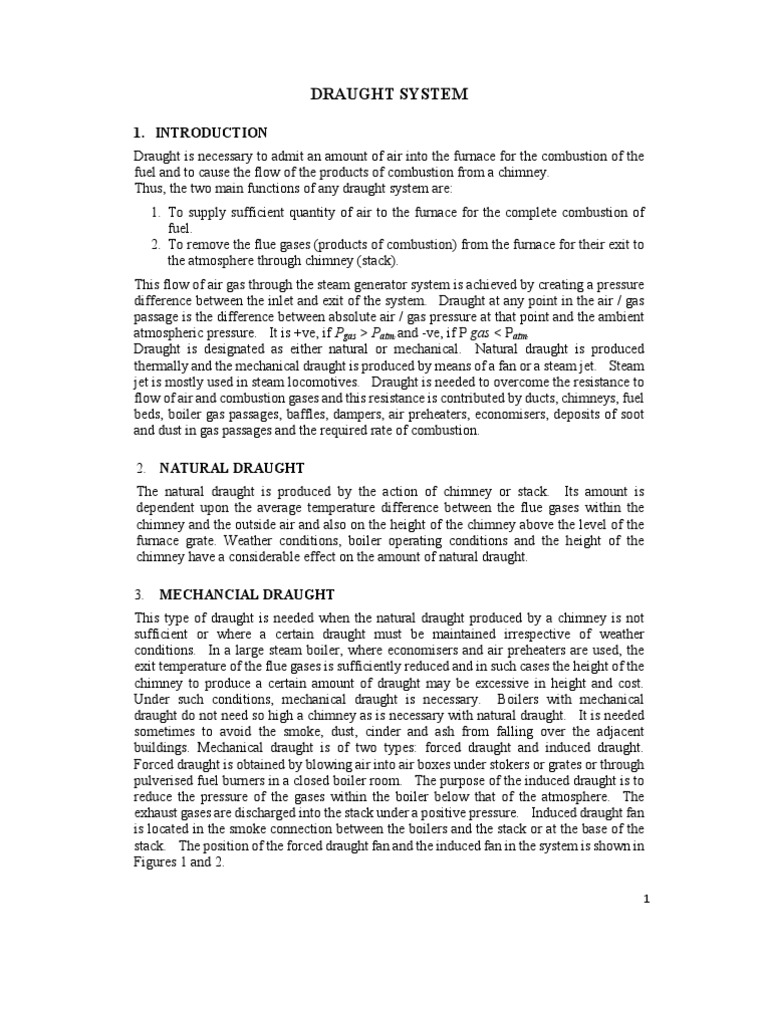 A Comprehensive Overview of Draught Systems in Thermal Power Plants ...
