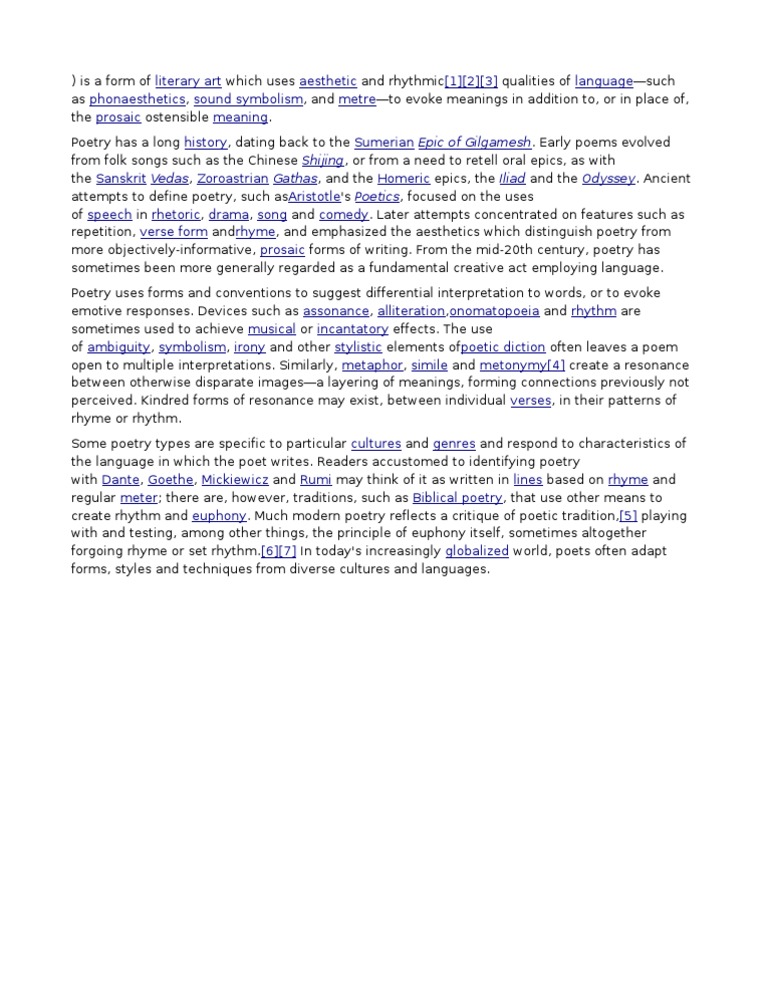 Epic of Gilgamesh Shijing Vedas Gathas Iliad Odyssey Poetics | PDF ...