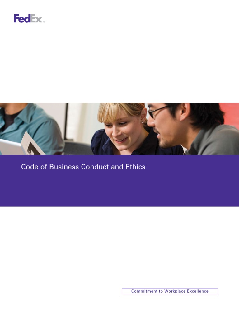 FEDEX Business Code Conduct | PDF | Insider Trading | Conflict Of Interest