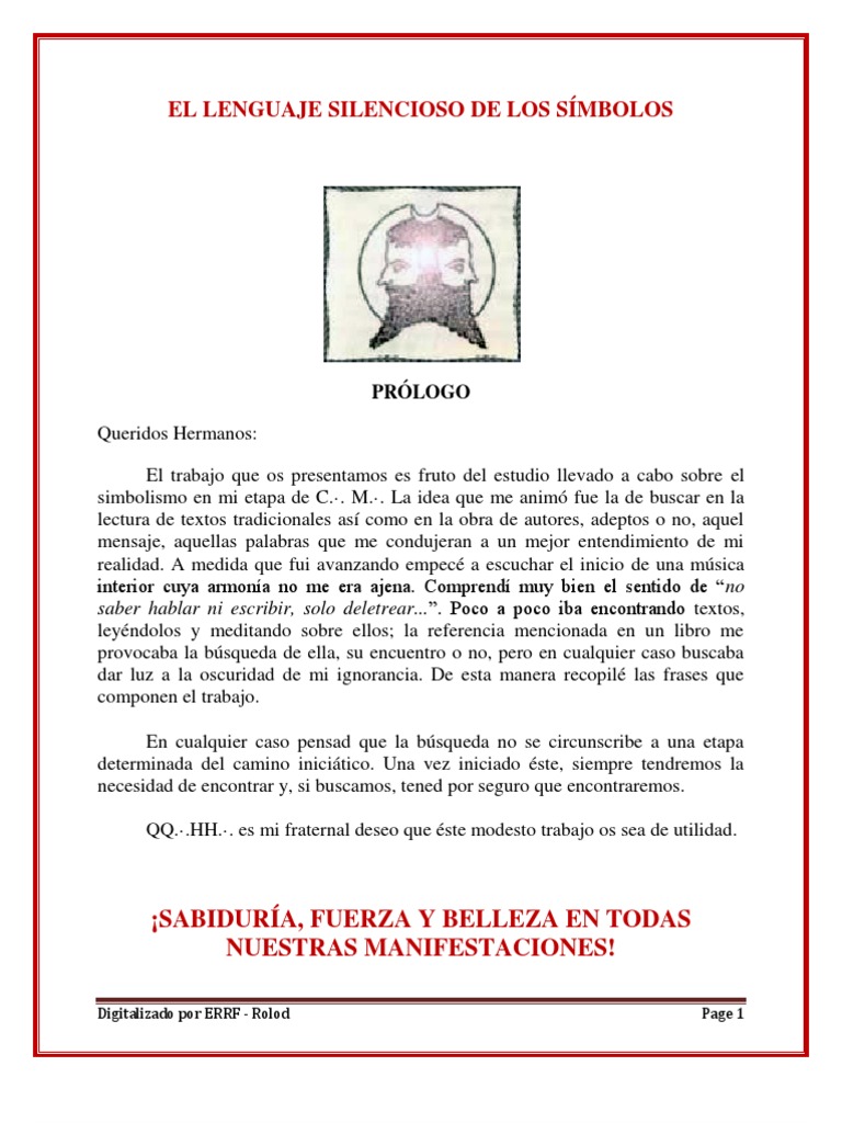 El Lenguaje de los Símbolos | PDF
