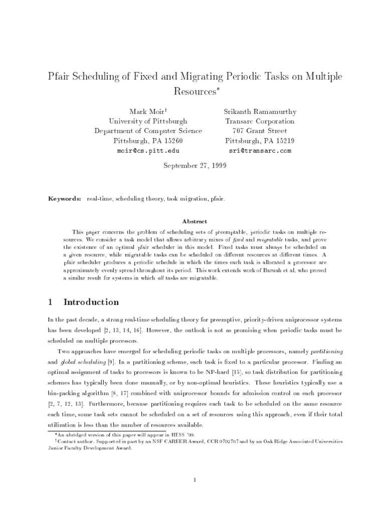 Multiprocessor Scheduling Pdf Scheduling Computing Time Complexity
