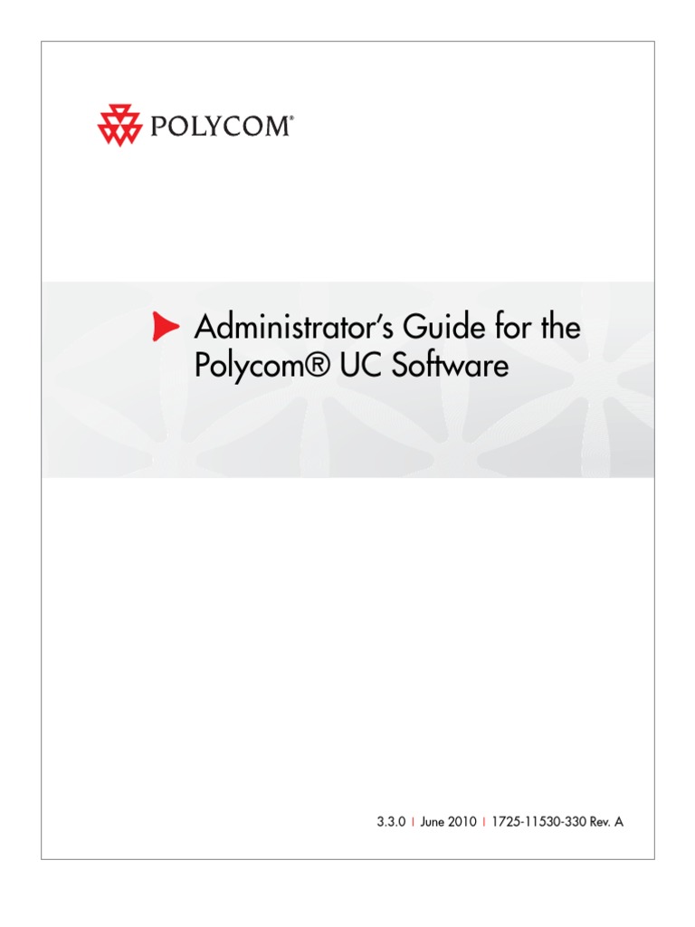 Polycom Admin Guide UCS v3 3 0 | PDF | Session Initiation Protocol | Voice Over Ip