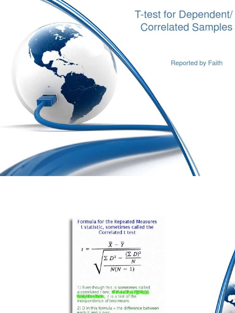 T-Test For Correlated Sample | PDF | Student's T Test | Data Collection