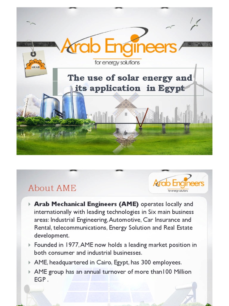 Arab Engineers | PDF | Electrical Grid | Solar Energy
