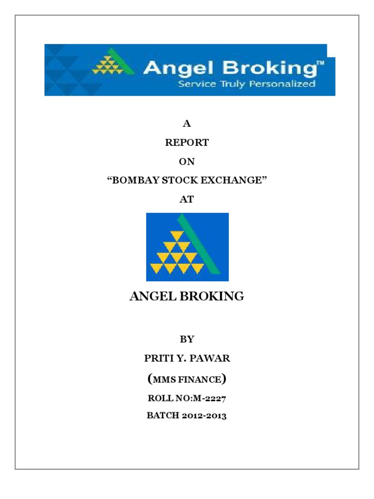 Angel Broking Project | PDF | Margin (Finance) | Order (Exchange)