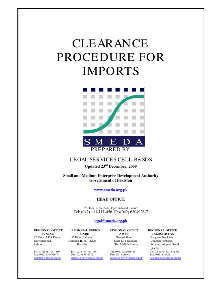 Import Clearance Procedure Overview | PDF | Invoice | Customs