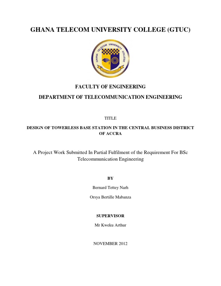 Ghana Telecom University College PDF | PDF | Telecommunications ...