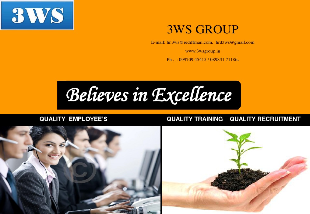 3ws group profile | Recruitment | Business Process Outsourcing