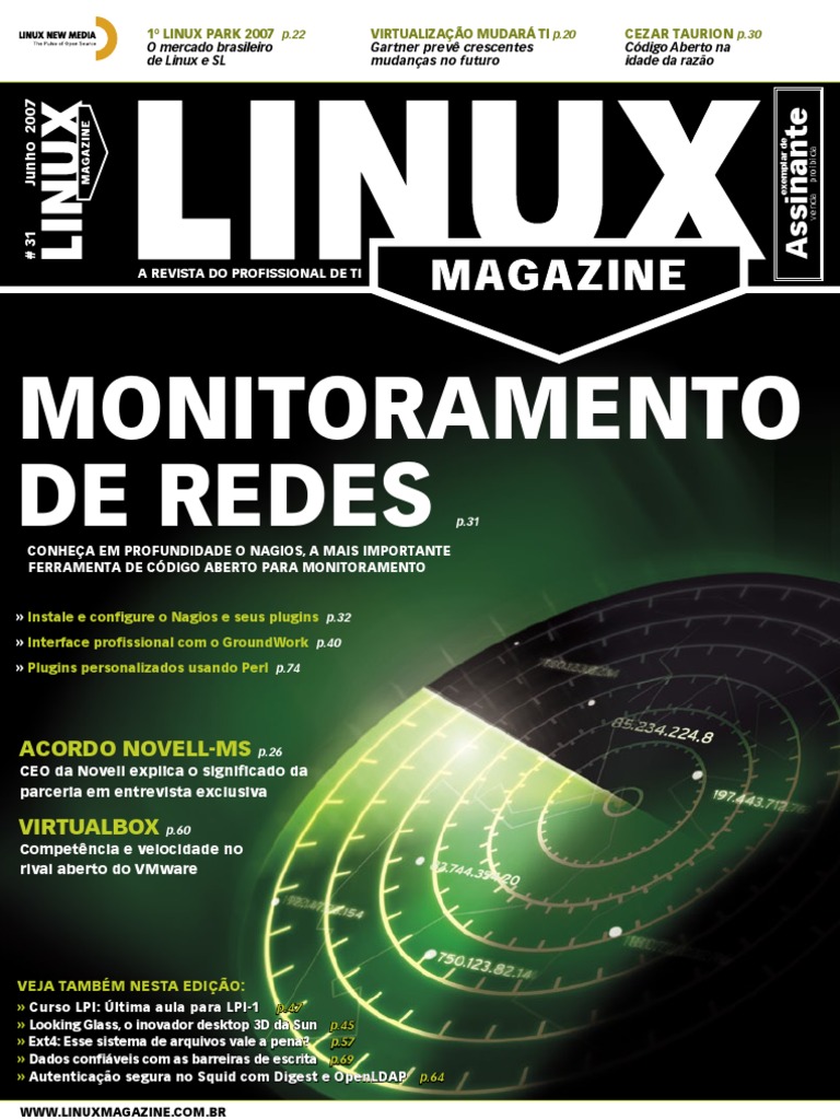 Revista - Linux.magazine - Monitoramento.de - Redes - Baixe - Info | PDF