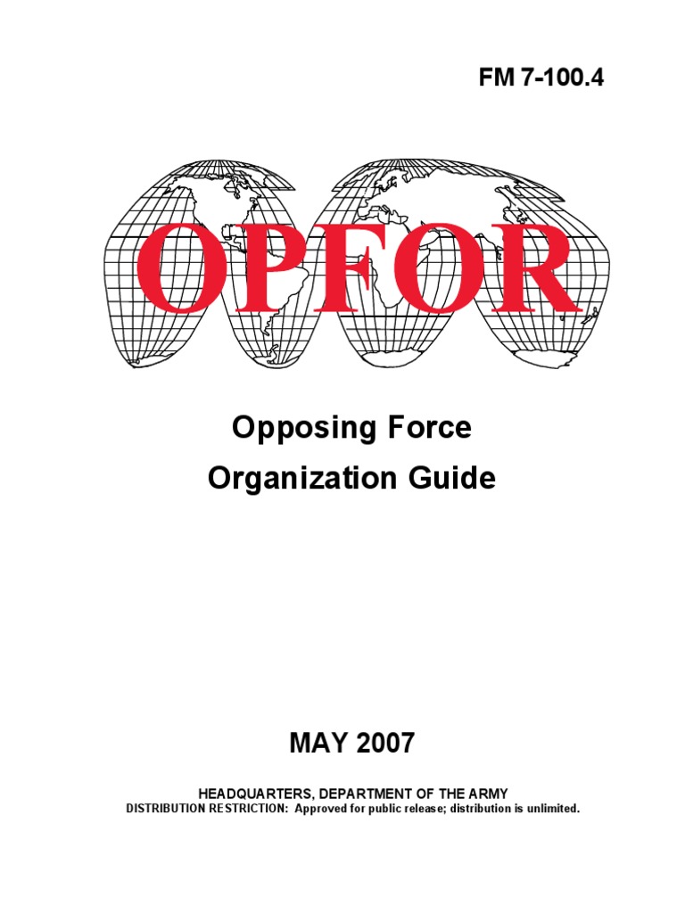 FM 7-100.4 OPFOR Opposing Force Organisation Guide | Download Free PDF ...