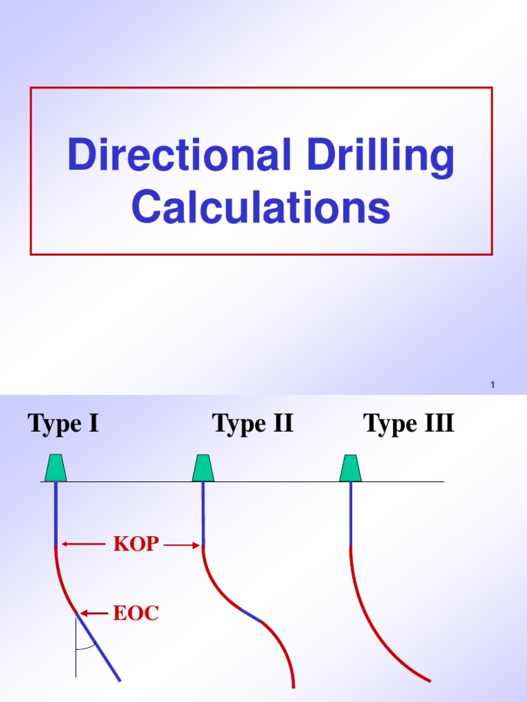 Calculation Equations For Directional Drilling | PDF | Trigonometric Functions | Friction