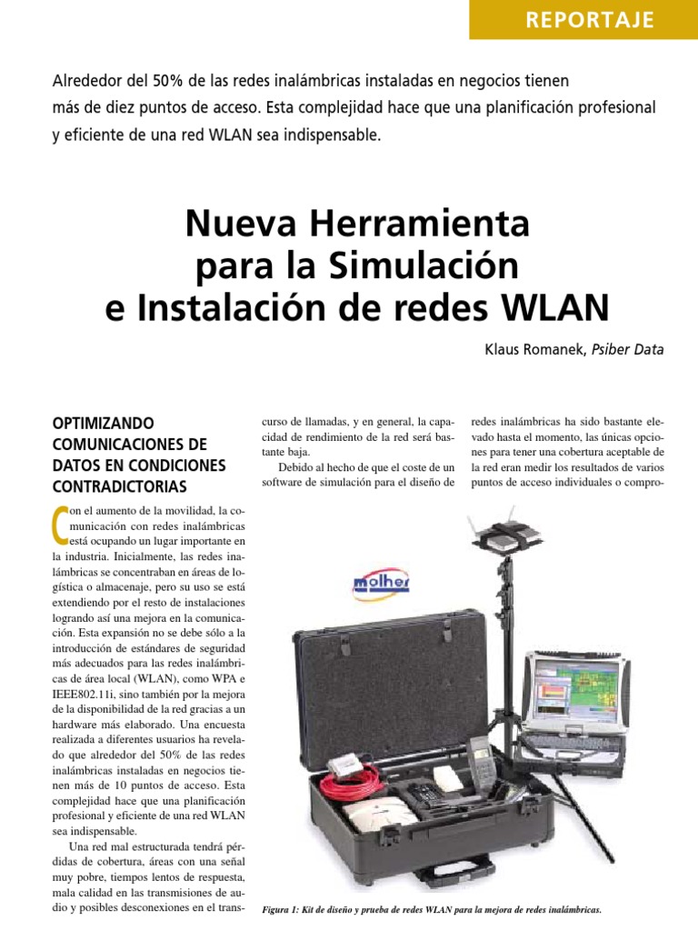 Herramientas de Simulacion Redes WLAN