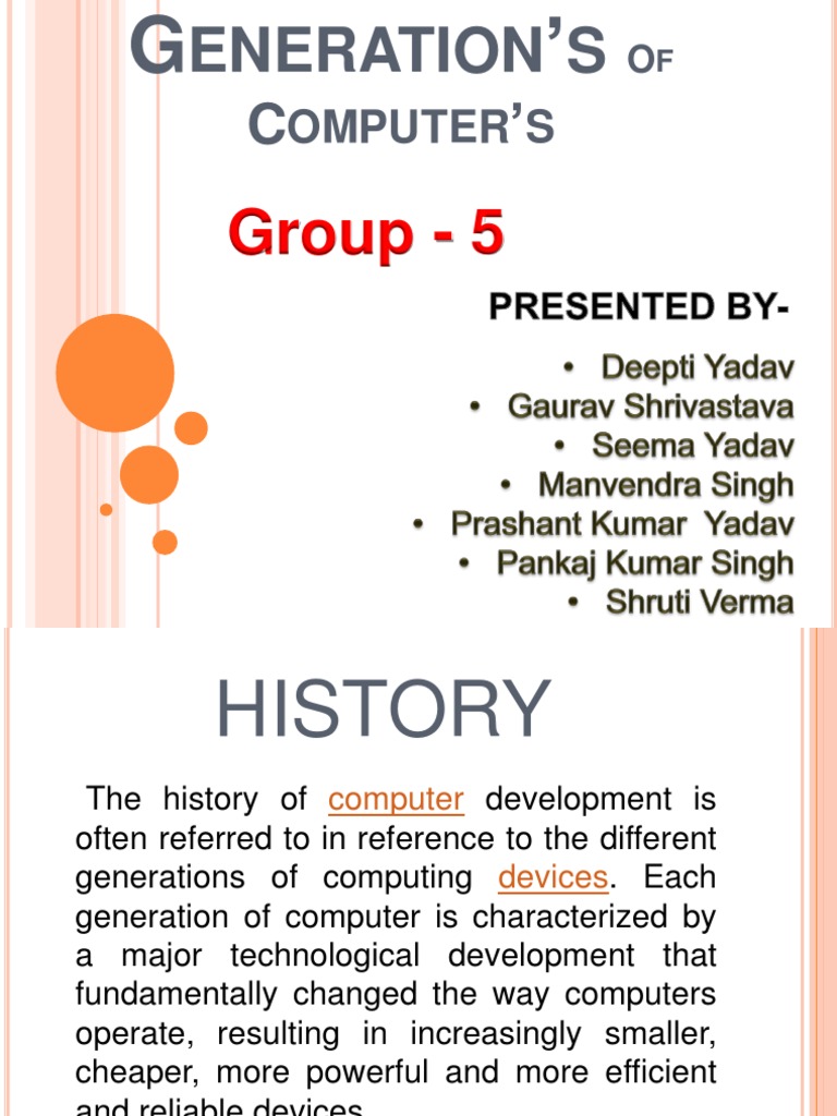 Genration of Computer | PDF | Integrated Circuit | Computer Data Storage