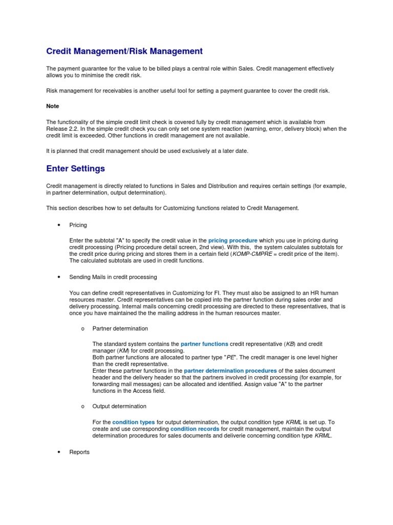 Credit Management | PDF | Subroutine | Cheque
