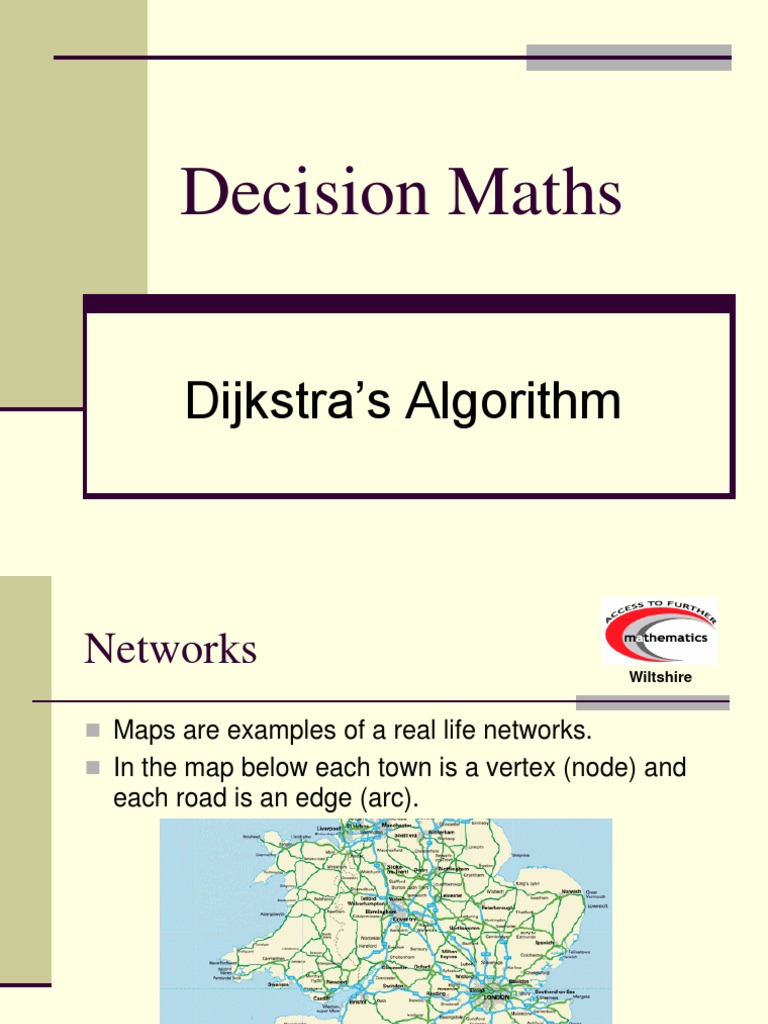 D1 Networks (Dijkstra) | PDF | Theoretical Computer Science | Mathematical Relations