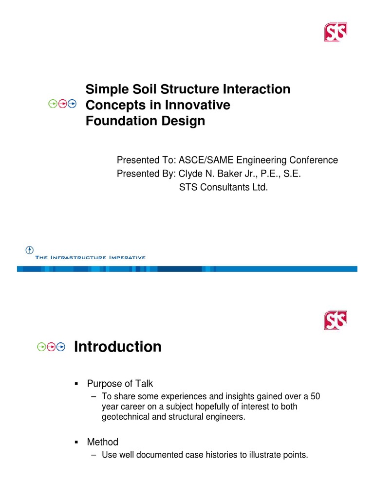 Simple Soil Structure Interaction in Innovative Foundation Design PDF ...