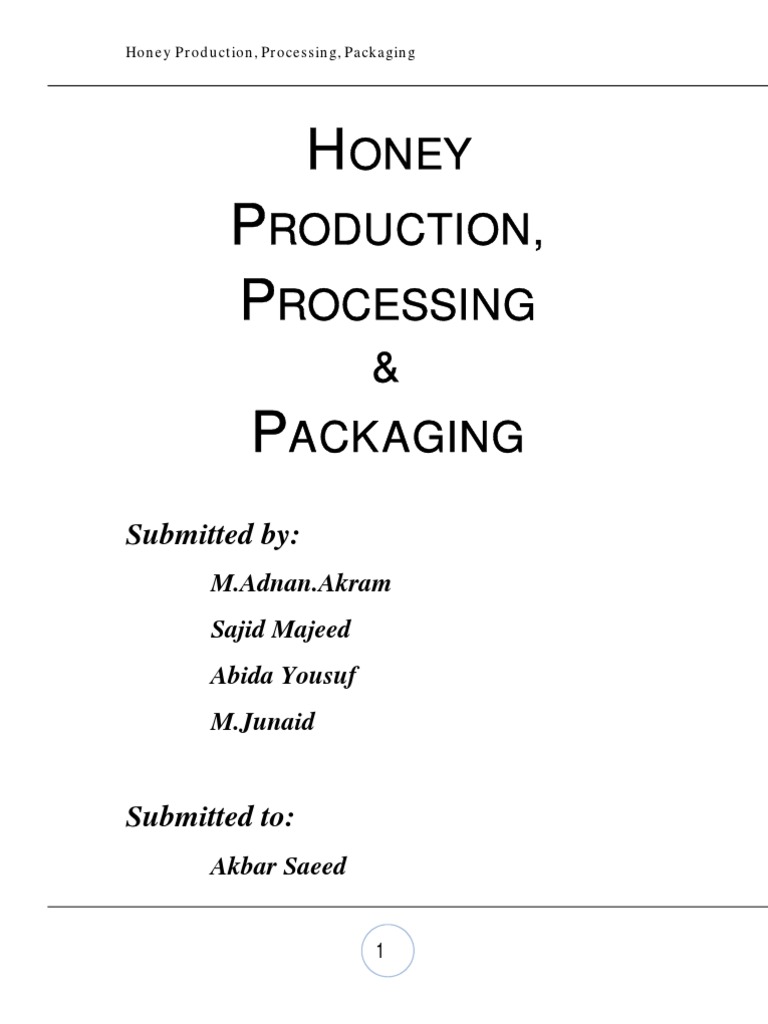Business Plan | PDF | Honey | Honey Bee