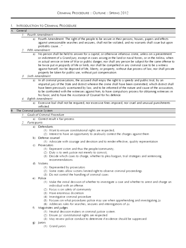 Criminal Procedure | PDF | Incorporation Of The Bill Of Rights | Fourth ...