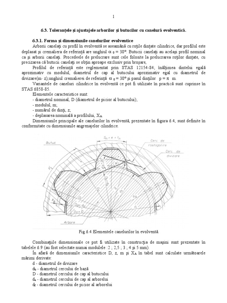 Caneluri Evolventice | PDF