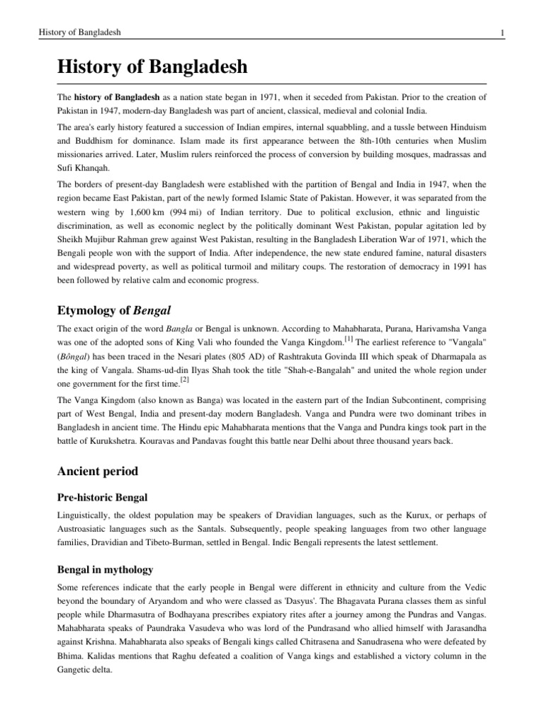 History of Bangladesh Bangladesh Economy | PDF | Bangladesh | Bengal