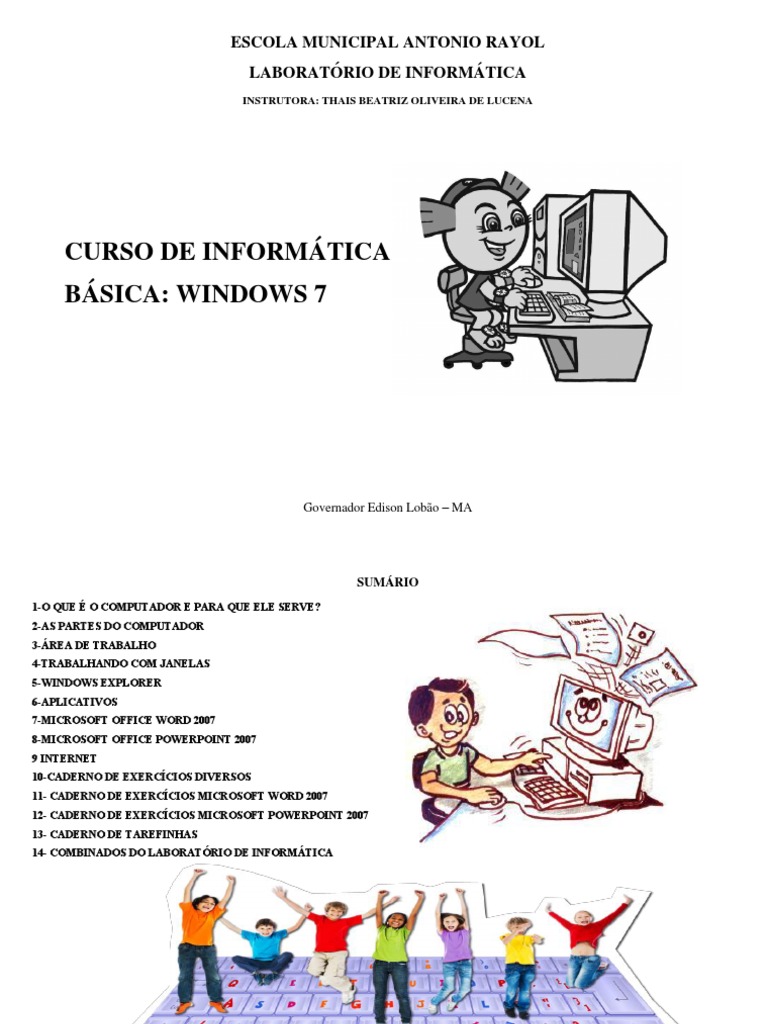 Apostila-Curso Basico de Informática | PDF | Janela (informática) | Microsoft Windows