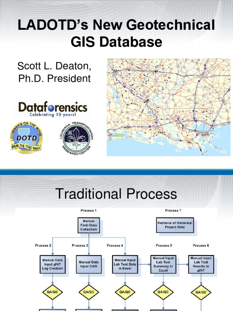 S8 - LADOTDs New Geotechnical GIS Database - LTC2013 | PDF | Geotechnical Engineering | Solid ...