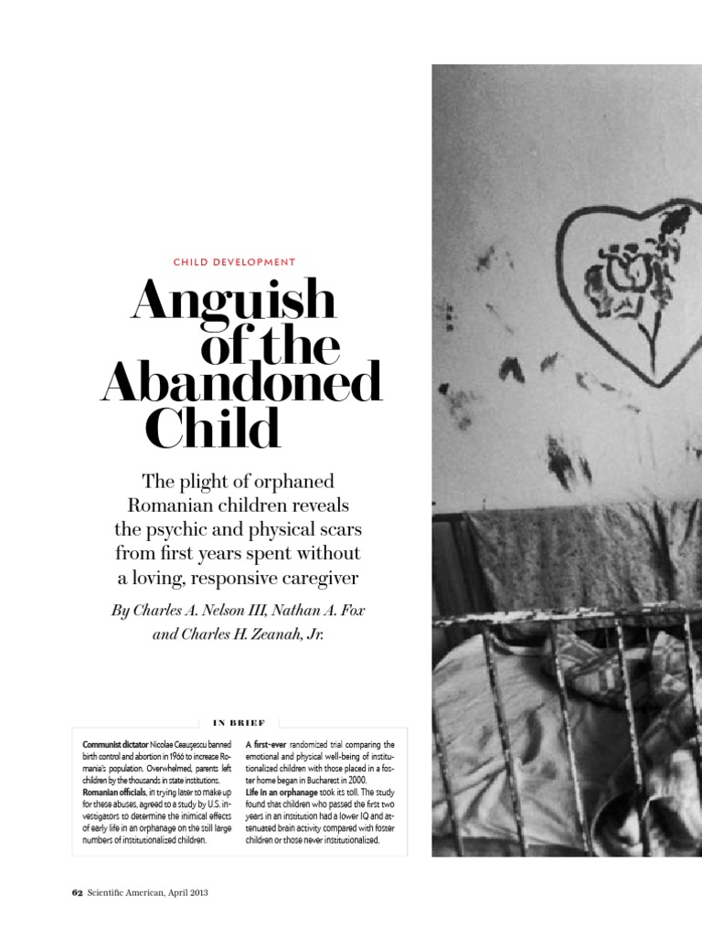 Anguish of The Abandoned Child | PDF | Electroencephalography | Foster Care