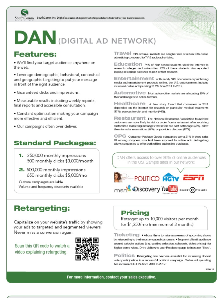 DAN Rate Card | PDF | Digital Marketing | Advertising