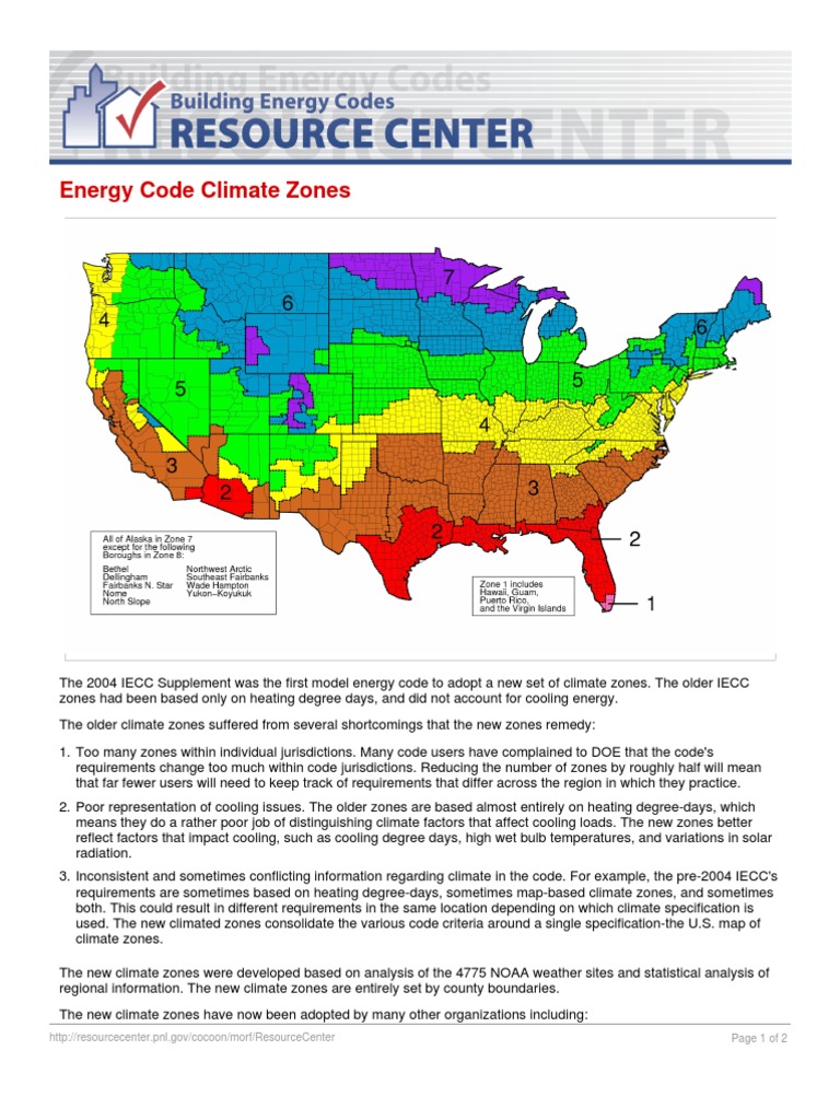 Energy Code Climate Zones | Climate | Hvac | Free 30-day Trial | Scribd