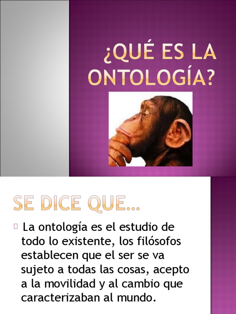 Tema 31 Que Es La Ontologia | Descargar gratis PDF | Ontología | Verdad