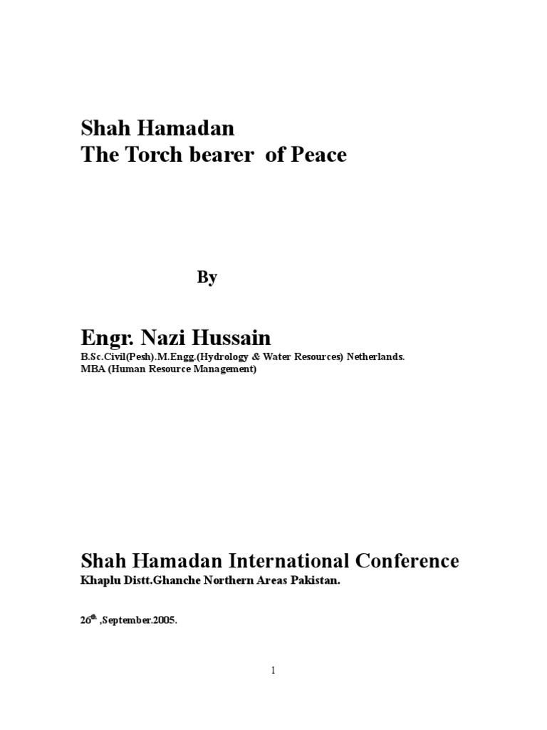 Shah Hamadan Mir Sayyid Ali Hamadani | PDF | Abrahamic Religions ...