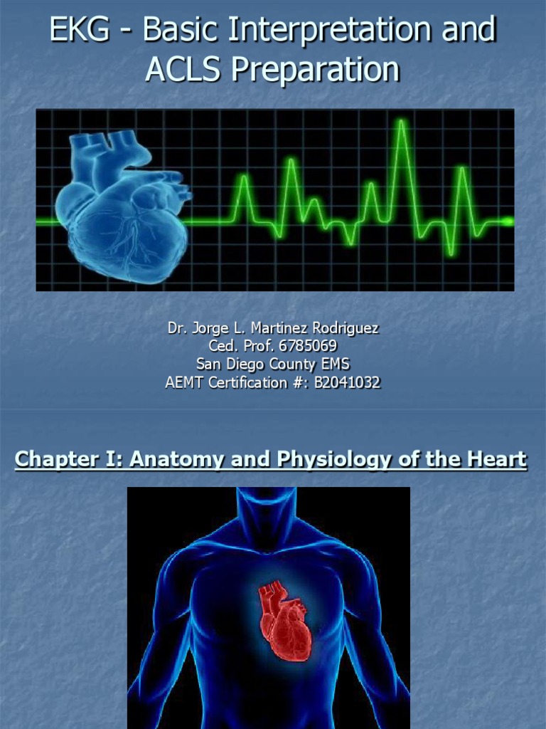 EKG - Basic Interpretation and ACLS Preparation | PDF | Wellness ...