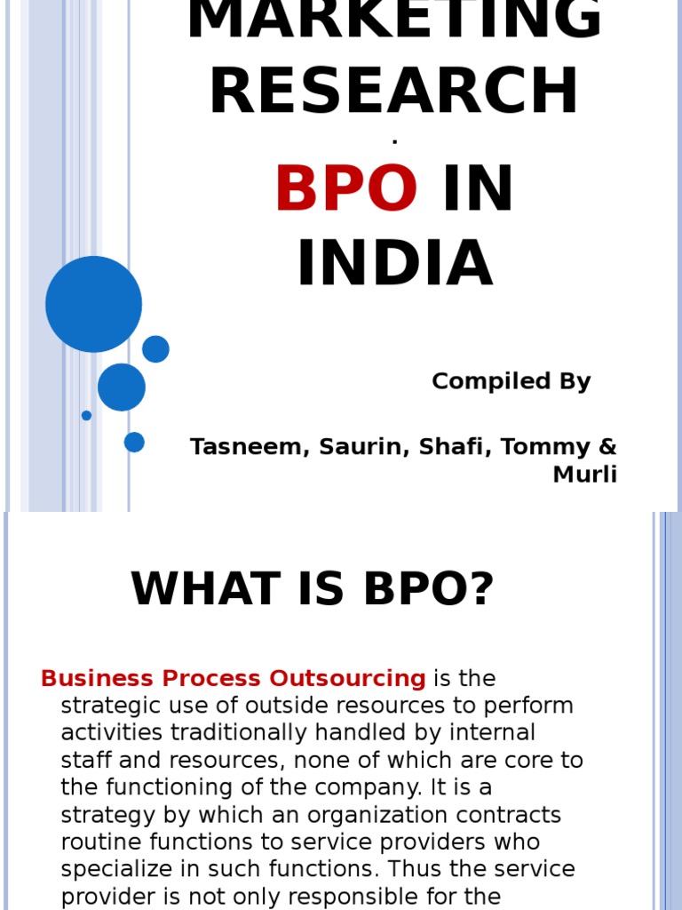 Bpo - Business Processing Unit | PDF | Business Process Outsourcing ...