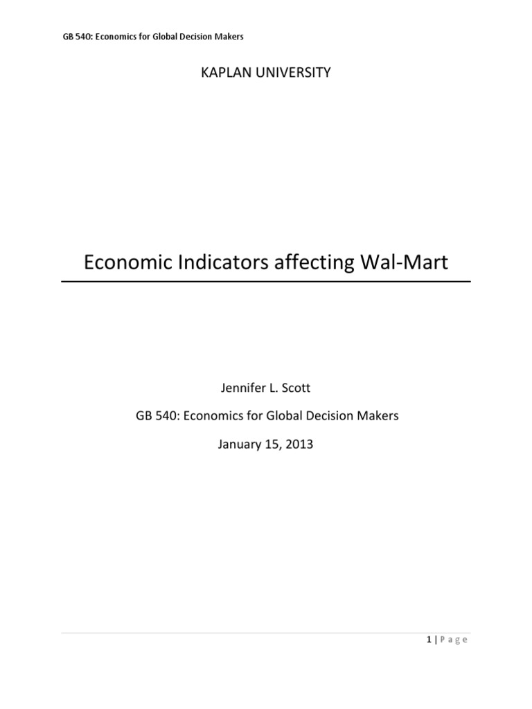 Economic Impact of Wal-Mart | PDF | Walmart | Retail