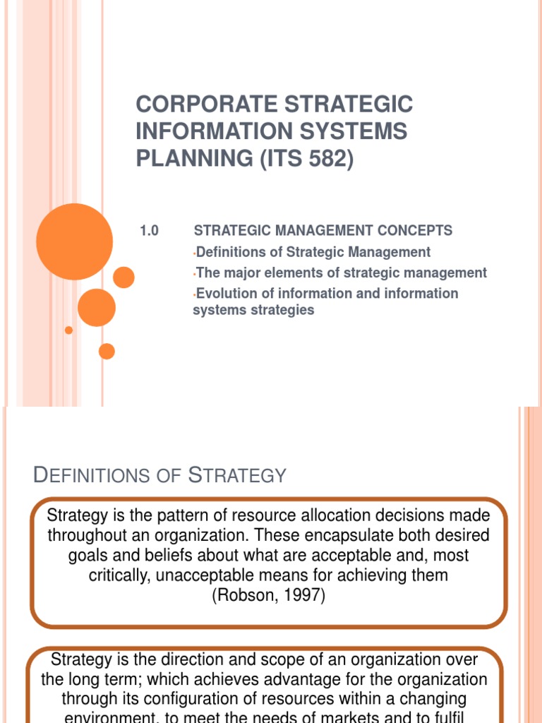 Corporate Strategic Information Systems Planning | PDF | Strategic ... Corporate Strategic Information Systems Planning | PDF | Strategic ...